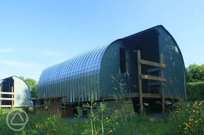 Glamping pods and camping pods in North Wales