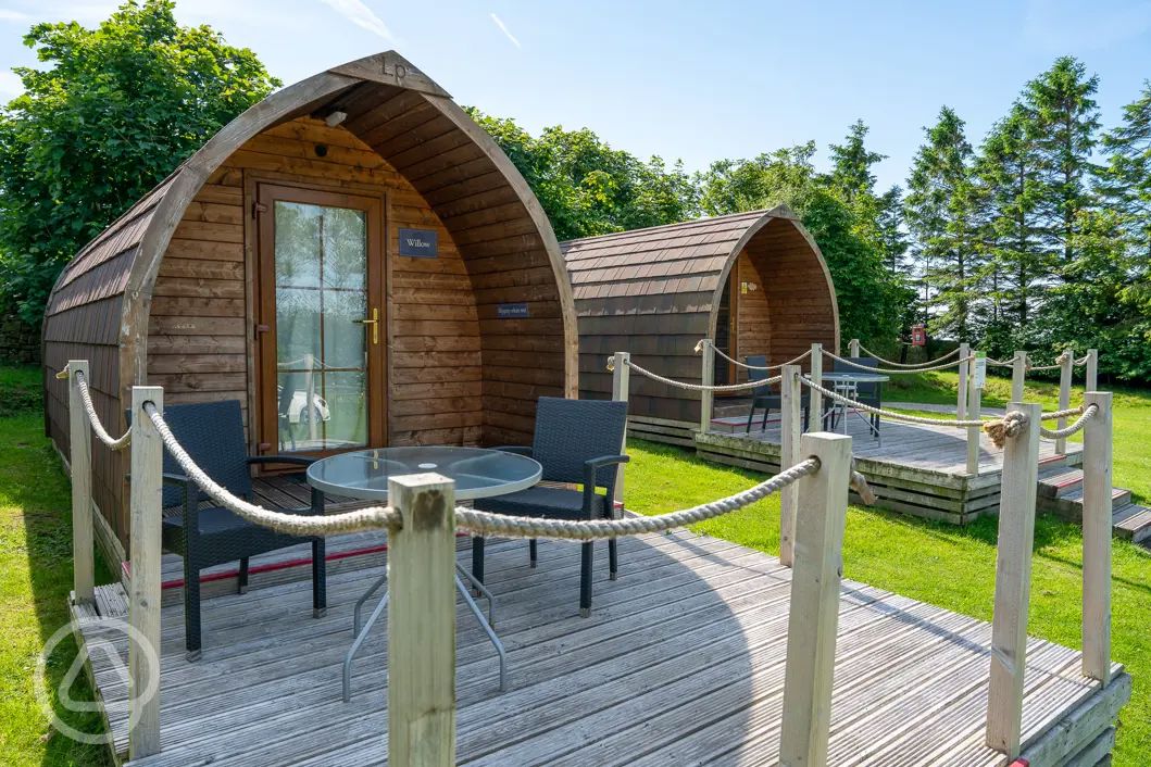 Ensuite glamping pods and camping pods in the UK