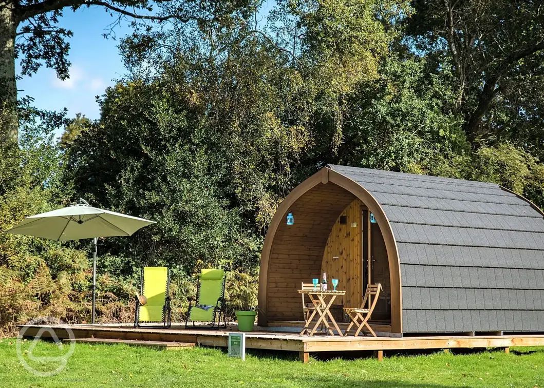 Glamping pods and camping pods in the New Forest