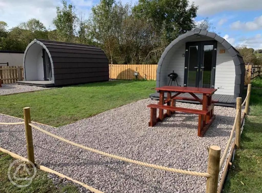 Glamping pods and camping pods in North Wales