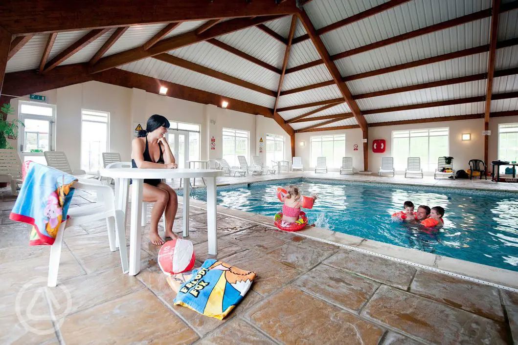 Campsites with swimming pools onsite - both indoor and outdoor