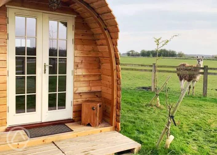 Glamping pods and camping pods in Yorkshire