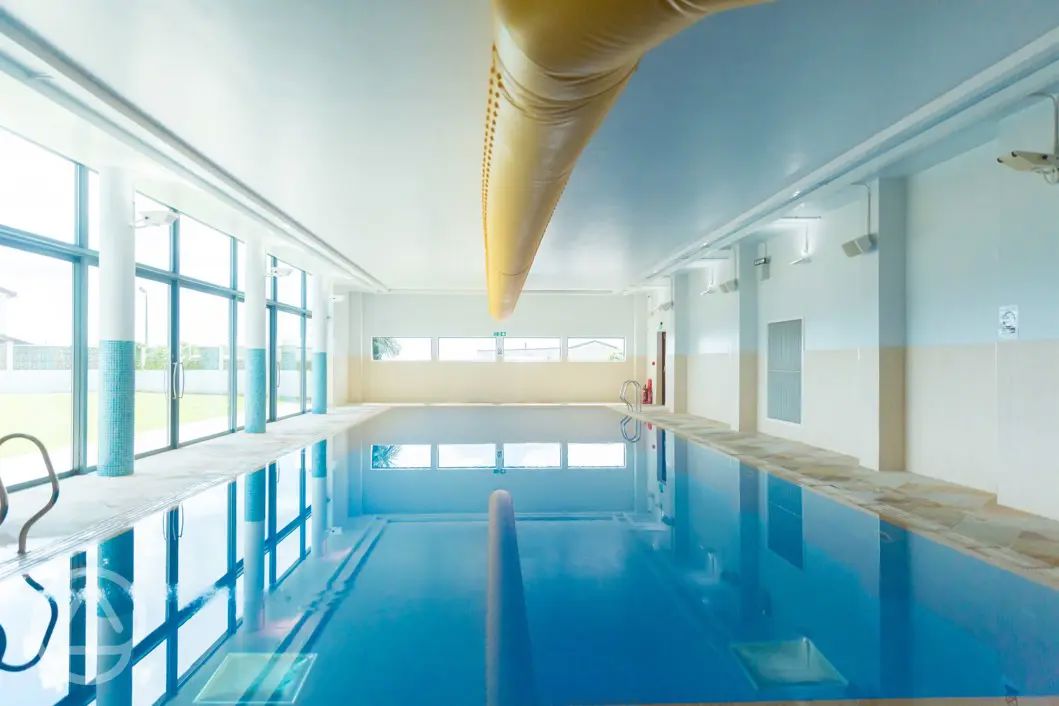 Campsites with swimming pools onsite - both indoor and outdoor