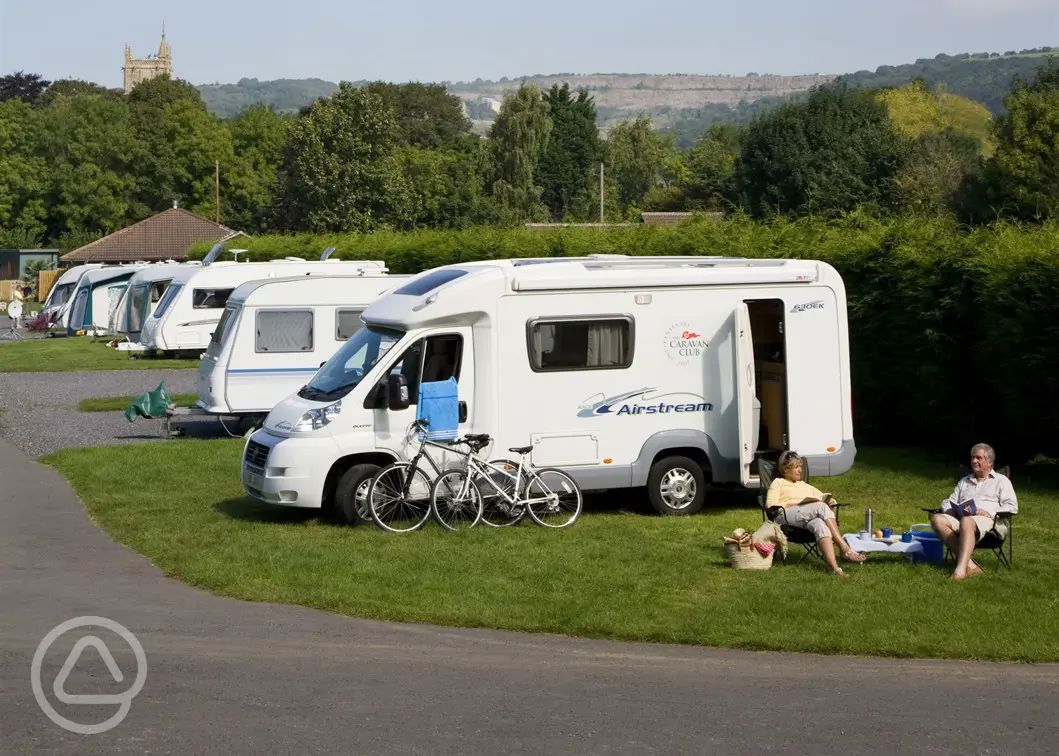 Campsites near Cheddar Gorge in Somerset