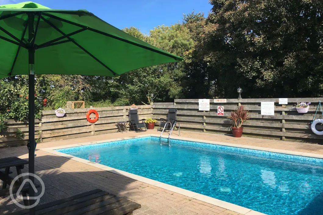 Campsites with swimming pools onsite - both indoor and outdoor