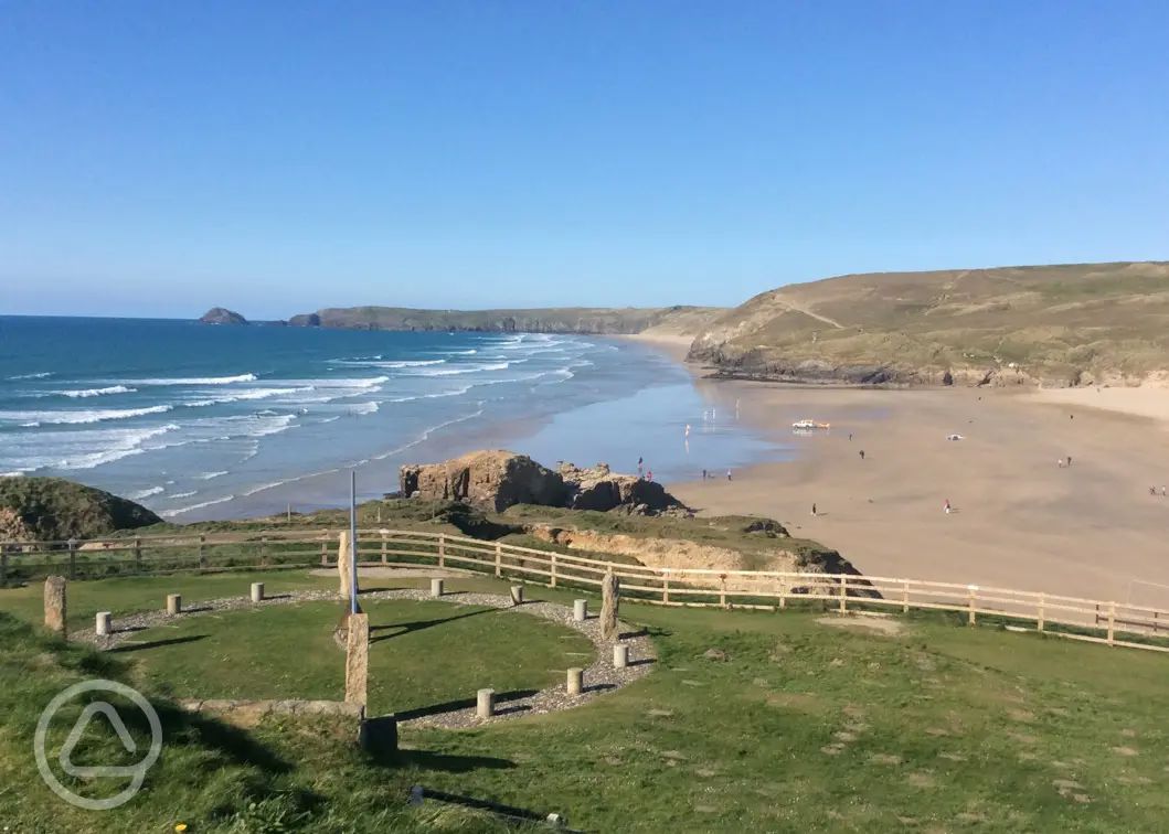 Campsites near the beach in Cornwall