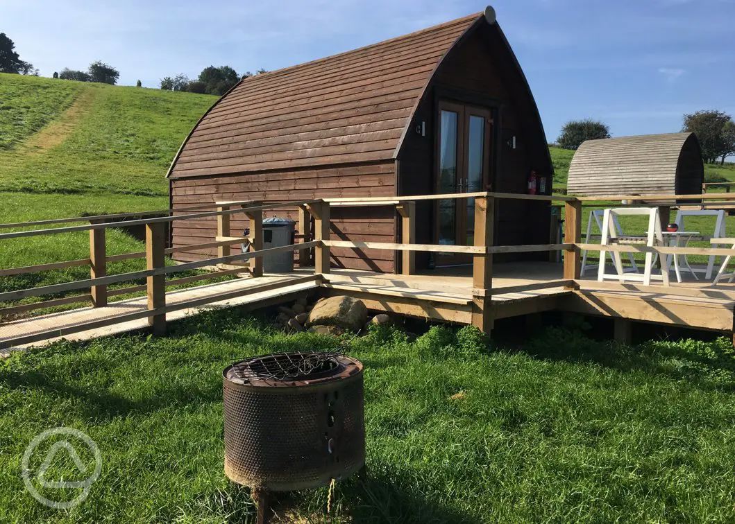 Glamping pods and camping pods in Yorkshire