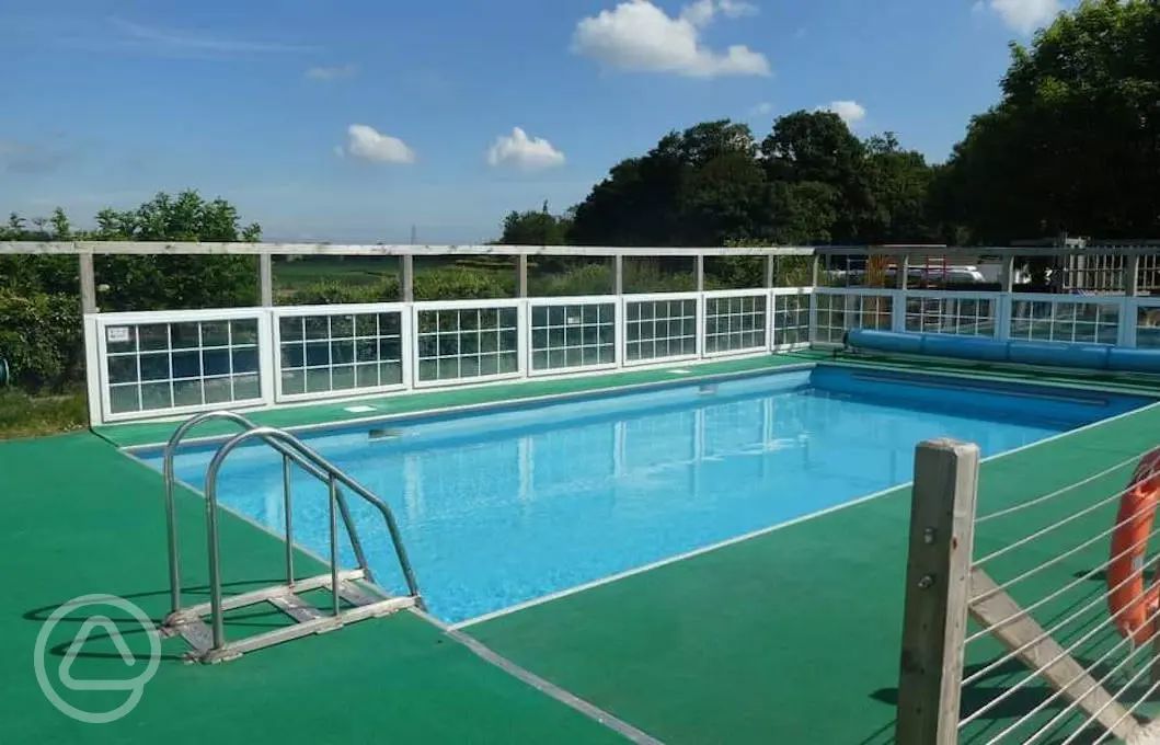 Campsites with swimming pools onsite - both indoor and outdoor