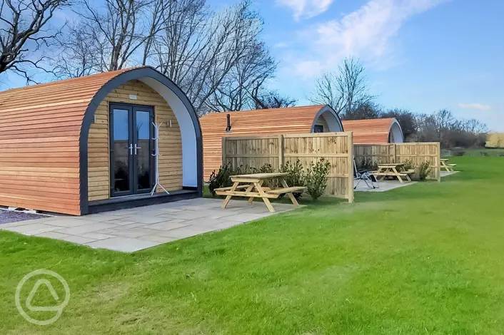 Glamping pods and camping pods in North Wales