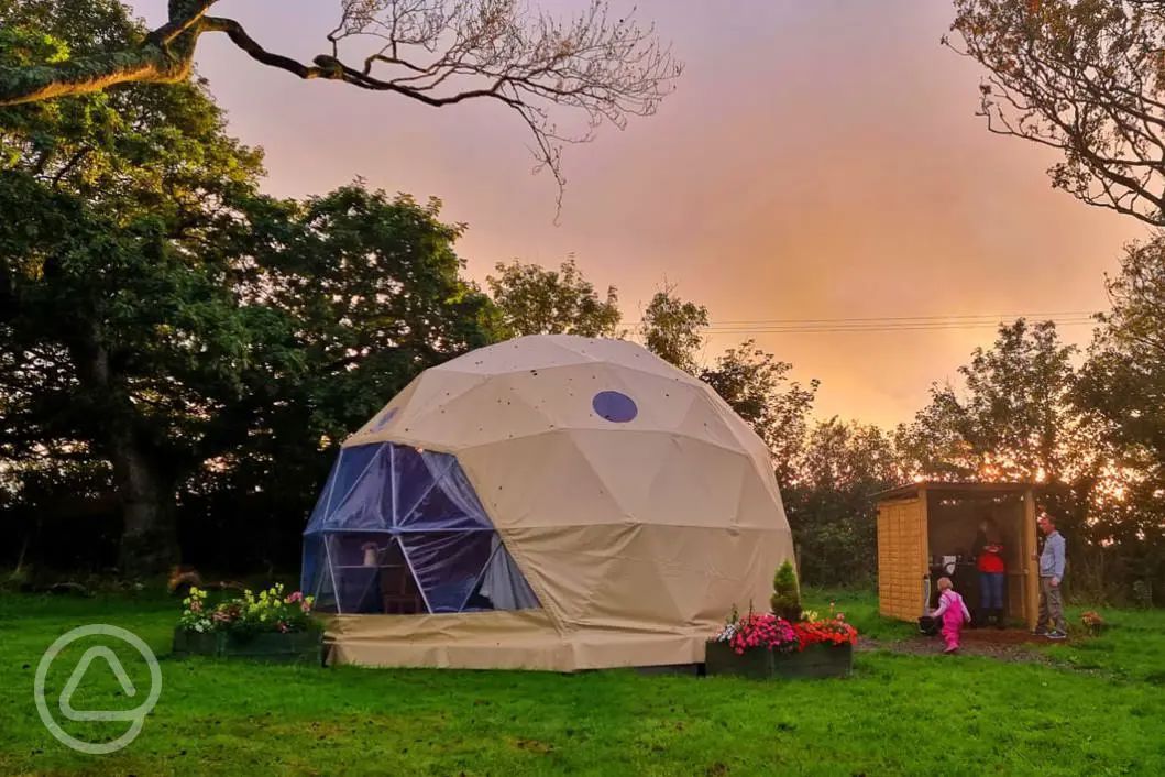 Glamping dome holidays in the UK