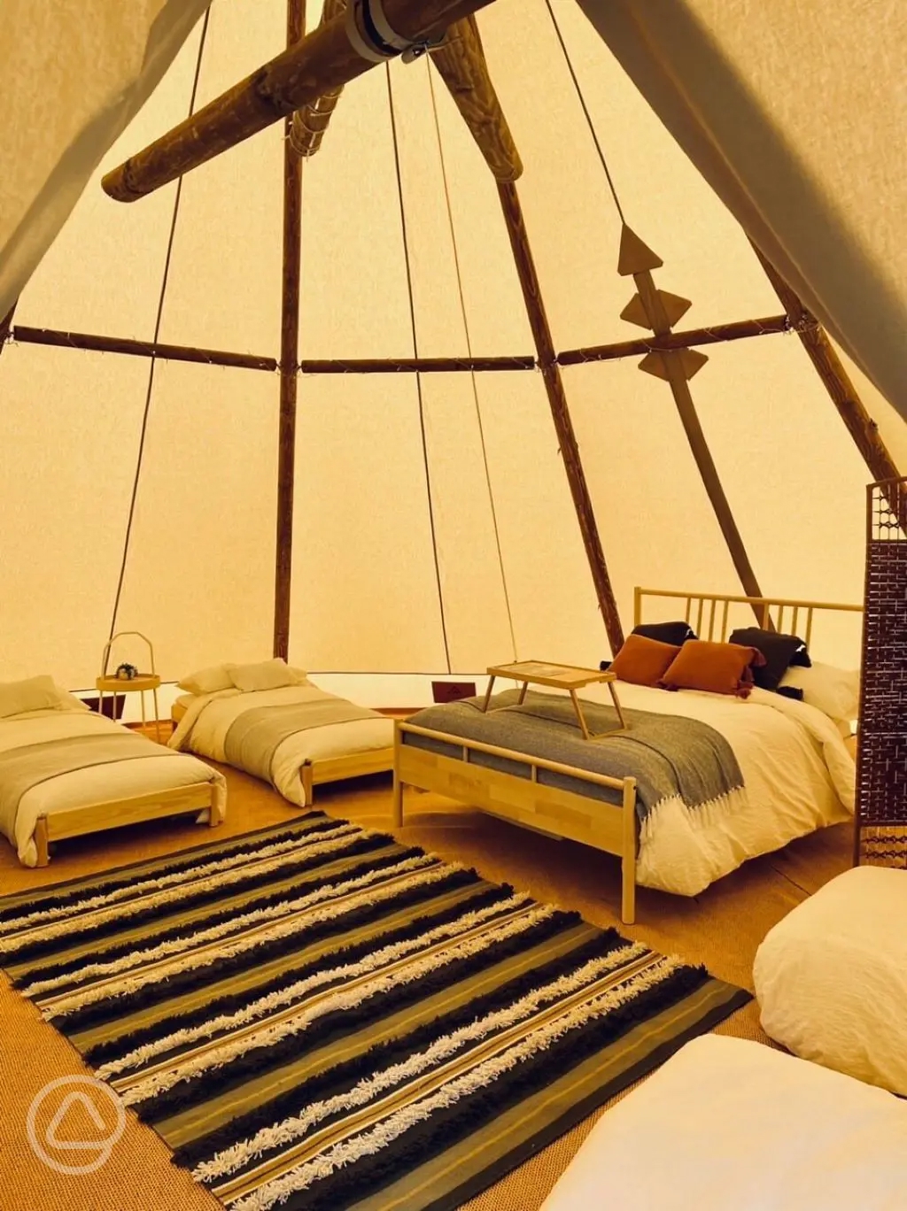 GreenWood Tipi Glamping in Y Felinheli, Gwynedd